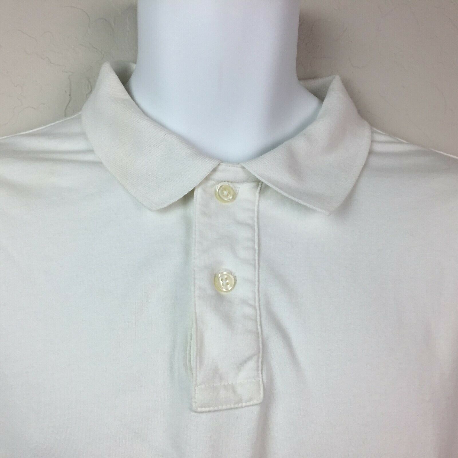 Giordano Men's White Polo Shirt Buttons Collar Casual… - Gem