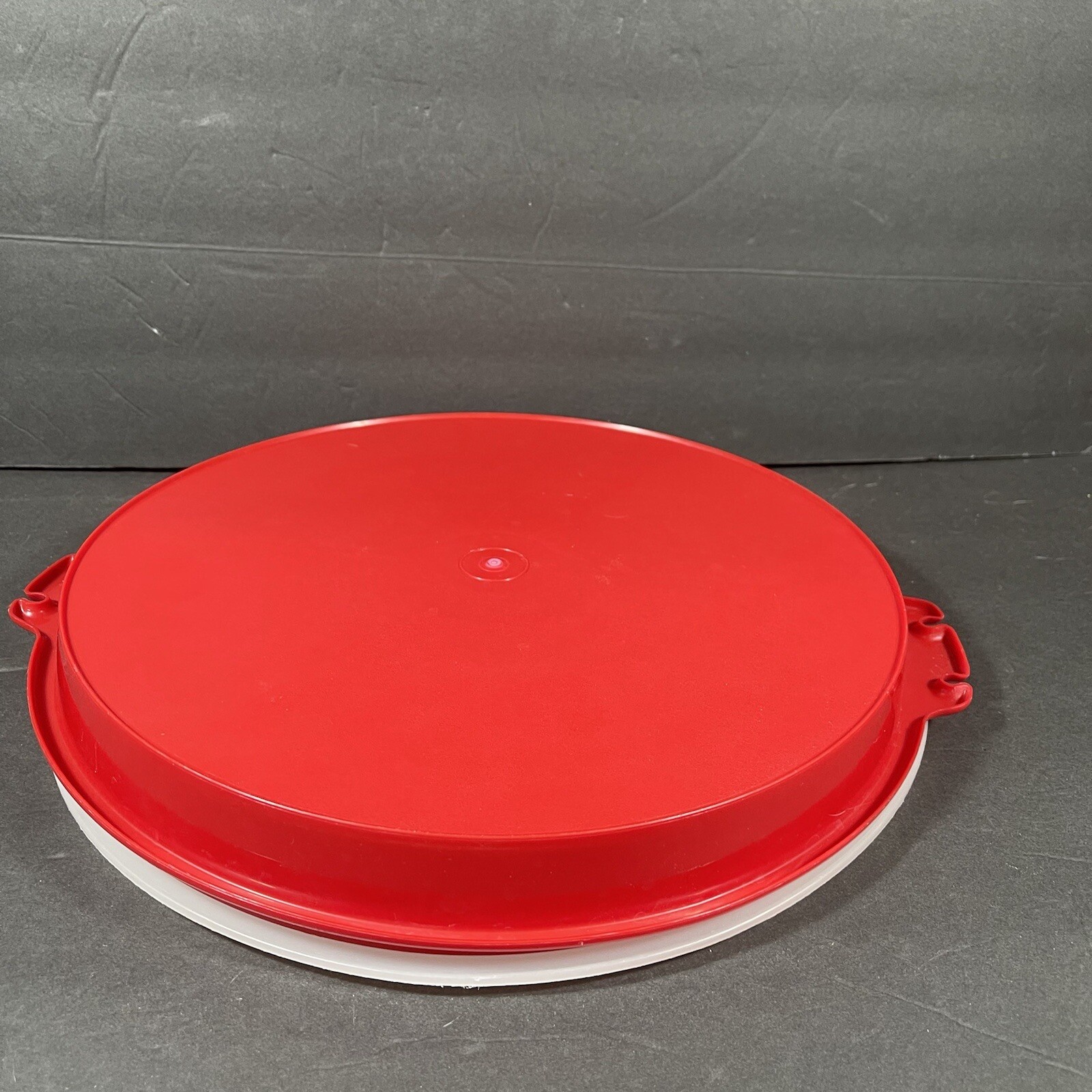 Vintage Tupperware Red Lazy Susan 405-1 Divided Tray With Lid 224-16 No ...