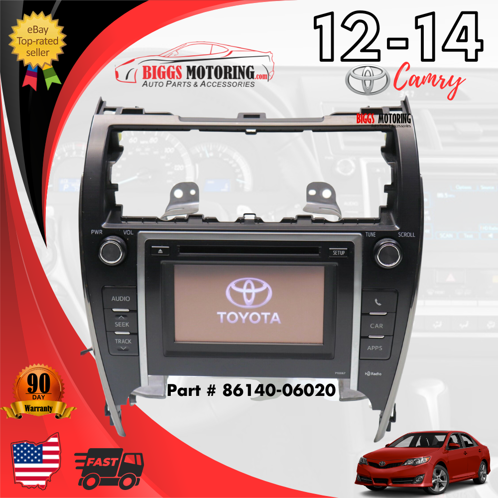 2012-2014 Toyota Camry Navigation Radio Cd Player Display Screen 86140 ...