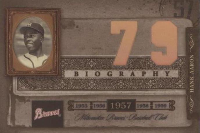 2005 Donruss Biography - Hank Aaron Career Home Run Hank Aaron #79 for ...
