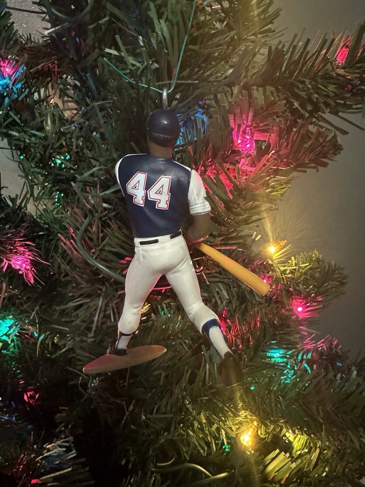Vintage Hank Aaron Christmas Ornament Atlanta Braves MLB, MVP, HOF | eBay