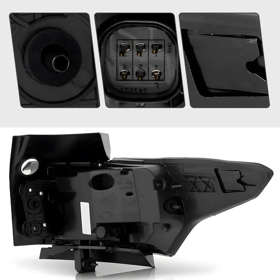 For 2018-2021 Chevy Traverse Full LED Tail Lights Black Outer Left ...