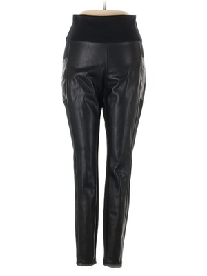 G by Giuliana Rancic Women Black Faux Leather Pants XS | eBay