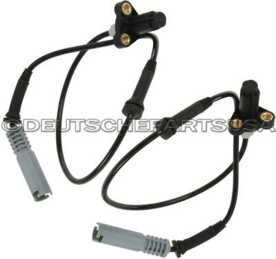 FRONT AXLE LEFT + RIGHT WHEEL ABS SPEED SENSORS 34521182159 SET for BMW ...