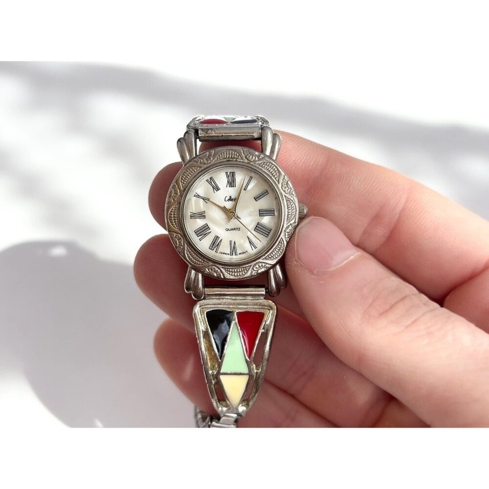 SW Style Collezier Multicolor Silver Ladies Vintage Wristwatch - 25mm ...