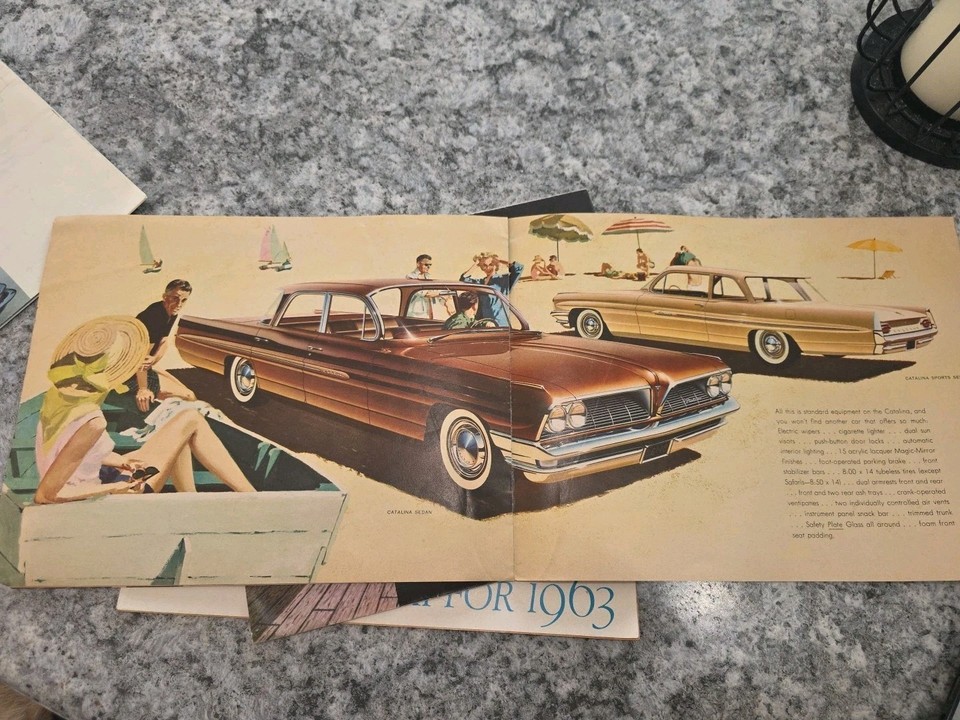 Pontiac SAles Brochure 61 Bonneville Catalina STAR CHEF RAT ROD PART ...
