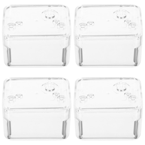 4 Pcs Musical Box Round Wind up Party Boxes Instrumental Toy Storage ...