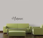 MEMORIES WALL VINYL LETTERING WORDS DECAL HOME DECOR WALL ART STICKER ...