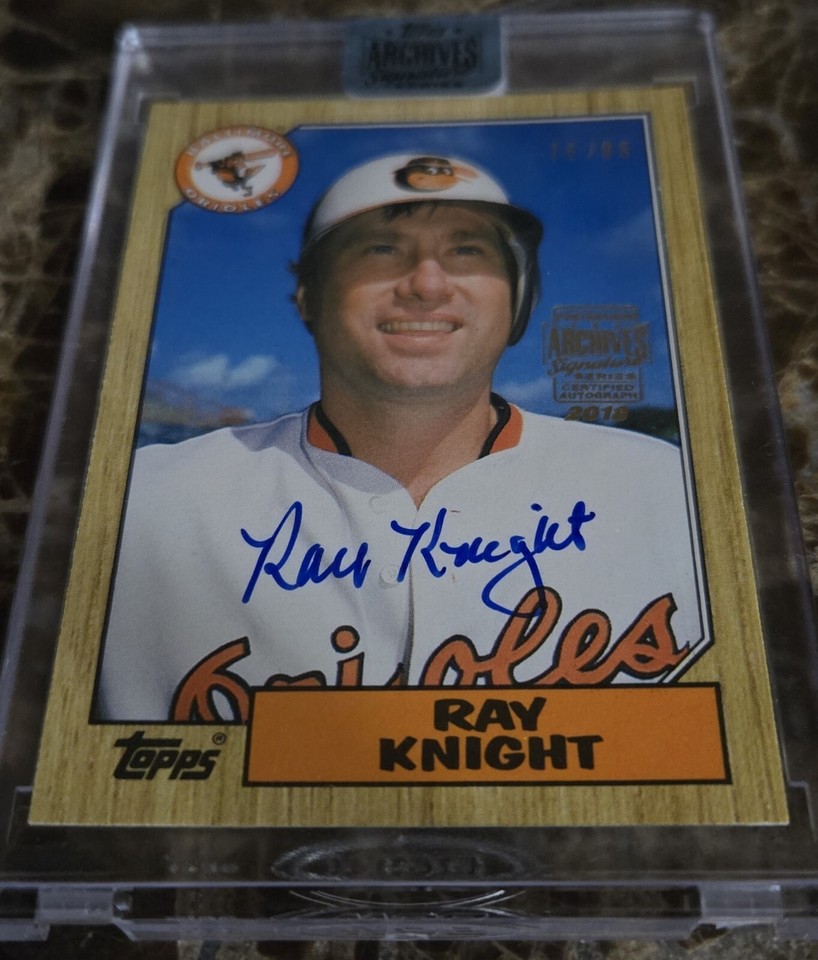 Ray Knight Topps Archives Signature Series Autograph 2018 1987 59T Mets ...