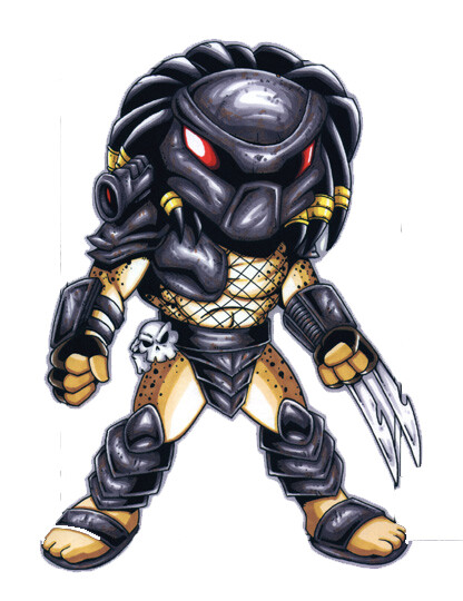 Predator Chibi 3"-6" Vinyl Decal Stickers | eBay