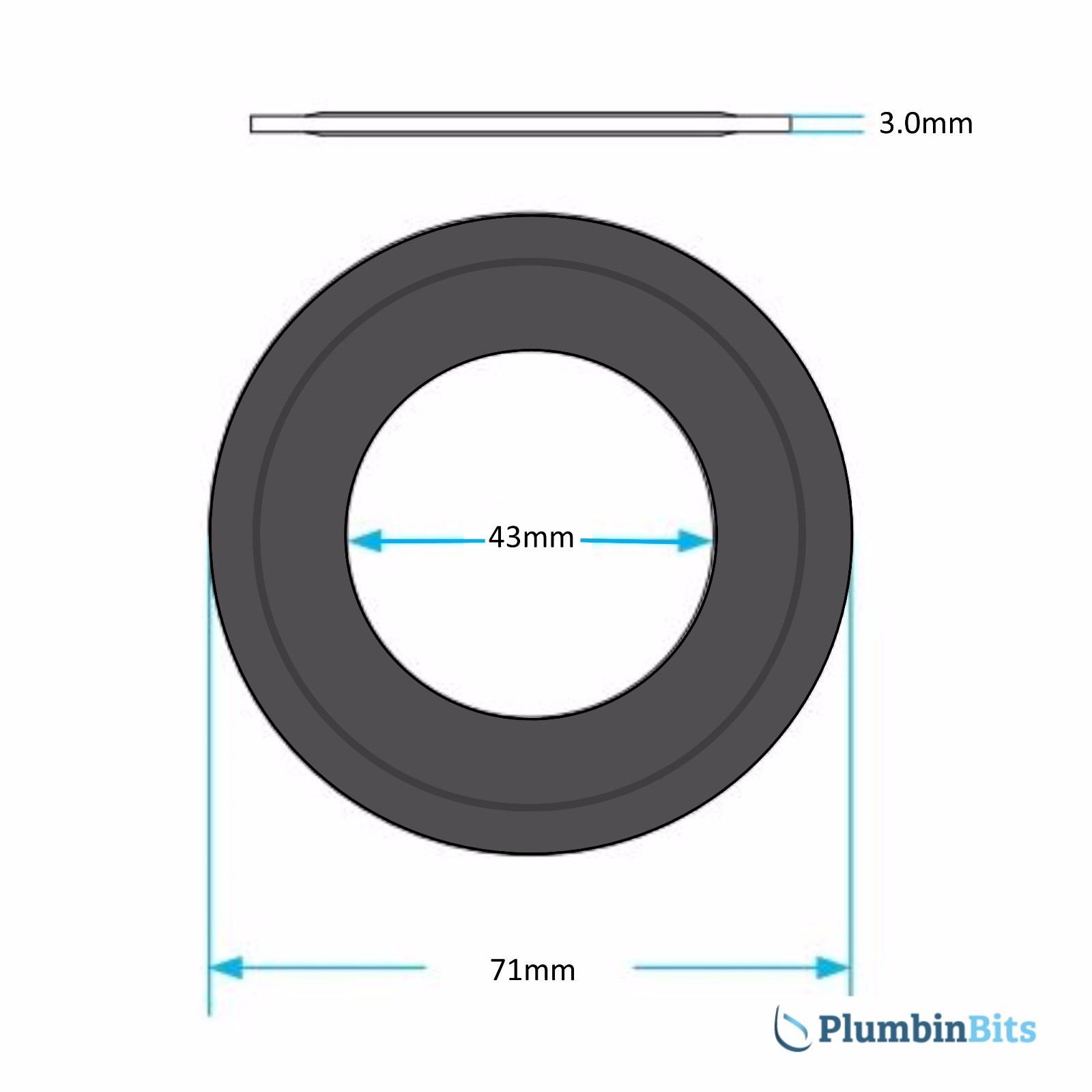 Siamp Monaco Optima 49 & 50 Dual Flush Cistern Valve Diaphragm Seal ...