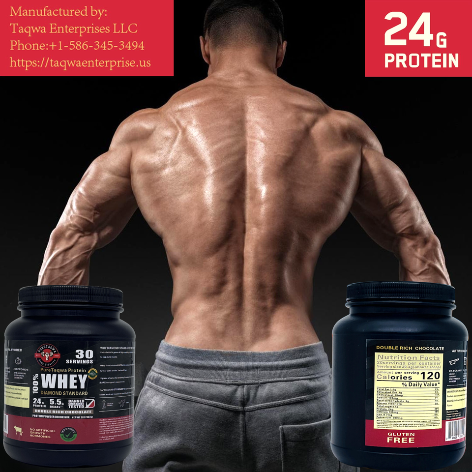 PureTaqwa-Diamond Standard 100% Whey Protein Powder-Double Rich ...