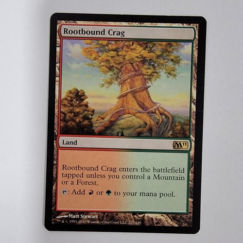 Rootbound Crag - M11 Core Set - MTG - MAGIC THE GATHERING - NM - RARE ...