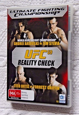 UFC 59 REALITY CHECK (DVD) R-4, LIKE NEW, FREE SHIPPING WITHI ...