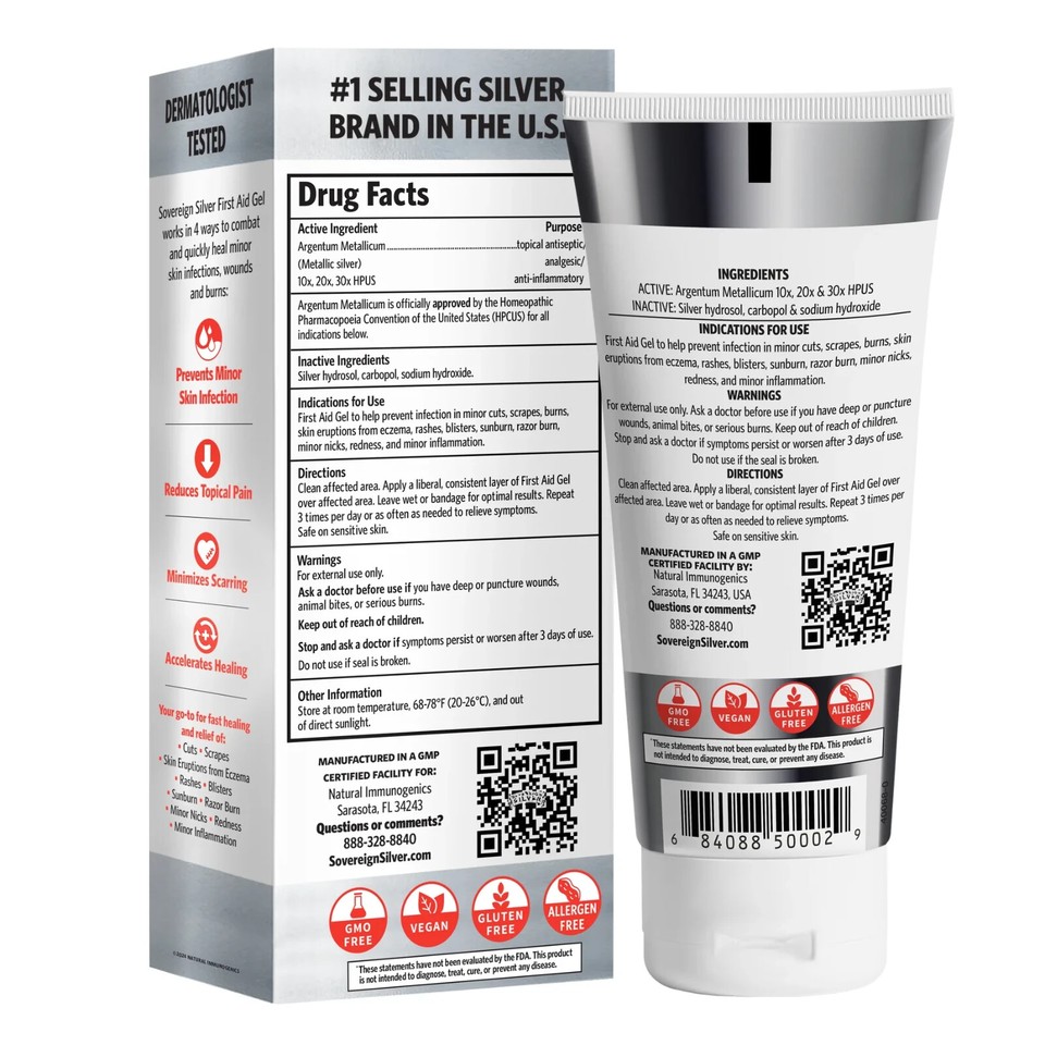 Sovereign Silver First Aid Gel [Topical Use] 2 fl. oz. | eBay