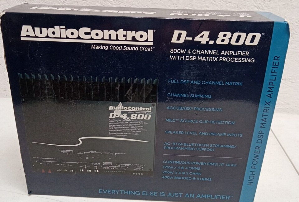 AUDIOCONTROL 4 CHANNEL CAR AMPLIFIER DSP MATRIX DIGITAL SOUND ...