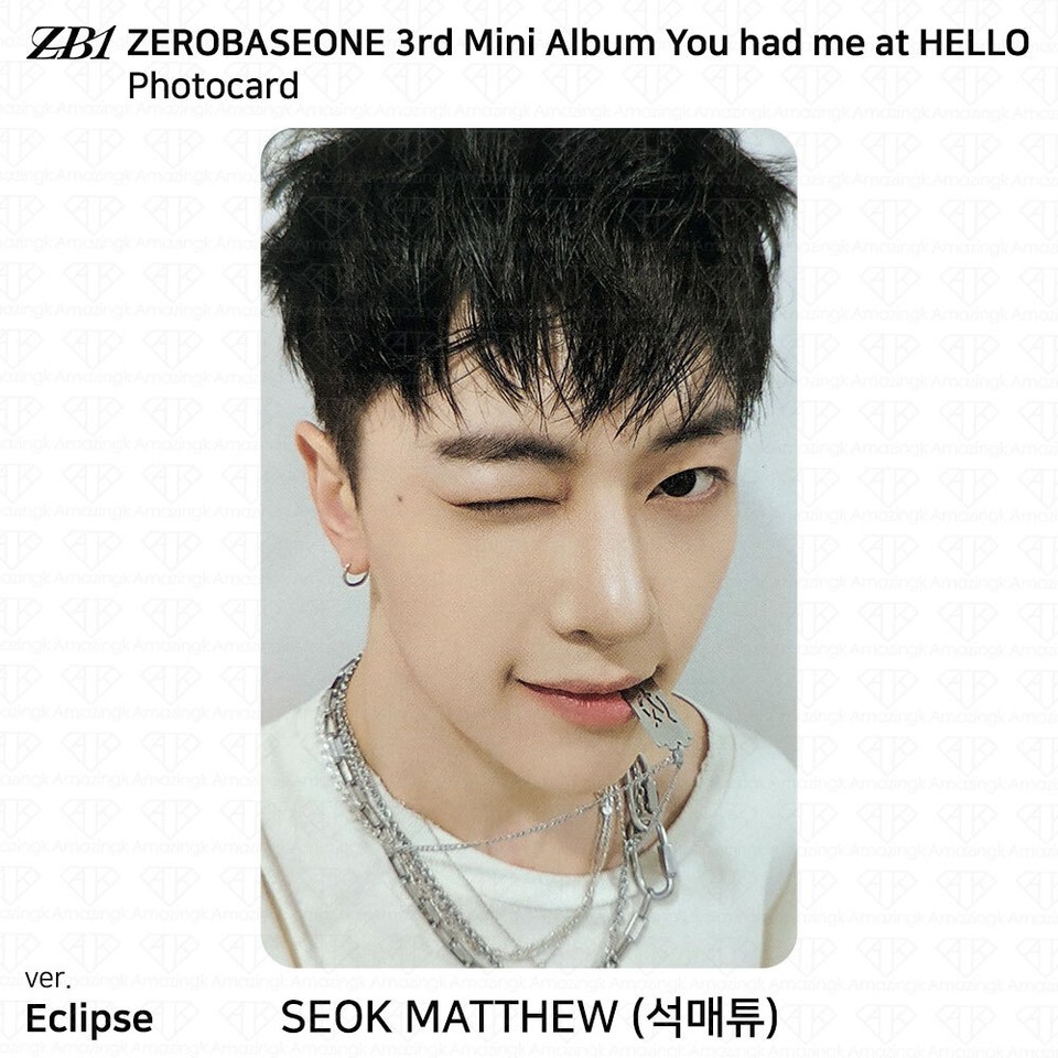 ZEROBASEONE ZB1 3rd Mini Album You had me at HELLO Official Photocard ...