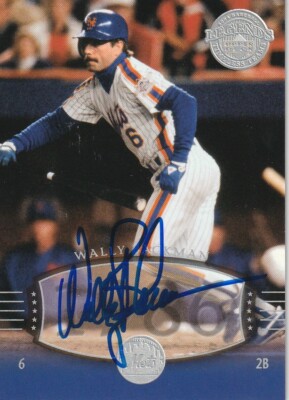 WALLY BACKMAN NEW YORK METS SIGNED 2004 UPPER DECK LEGENDS CARD #263 | eBay