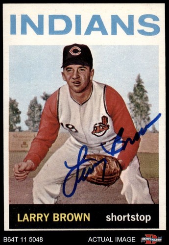 1964 Topps #301 Larry Brown Indians AUTO Signed | eBay