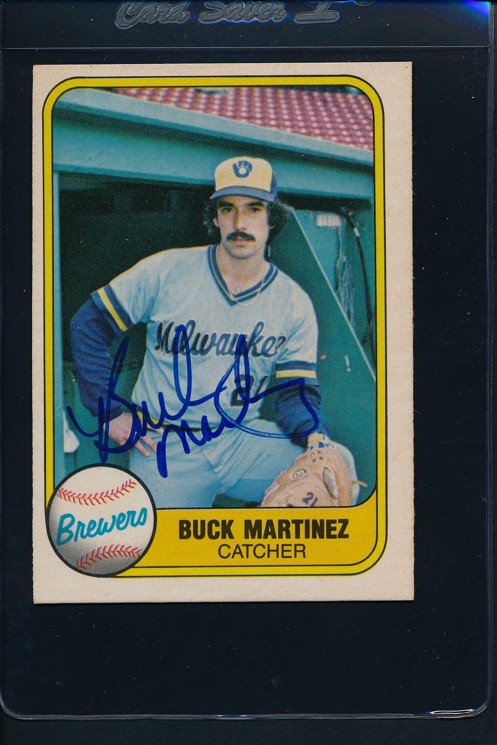 1981 Fleer #526 Buck Martinez Brewers Signed Auto *26211 | eBay