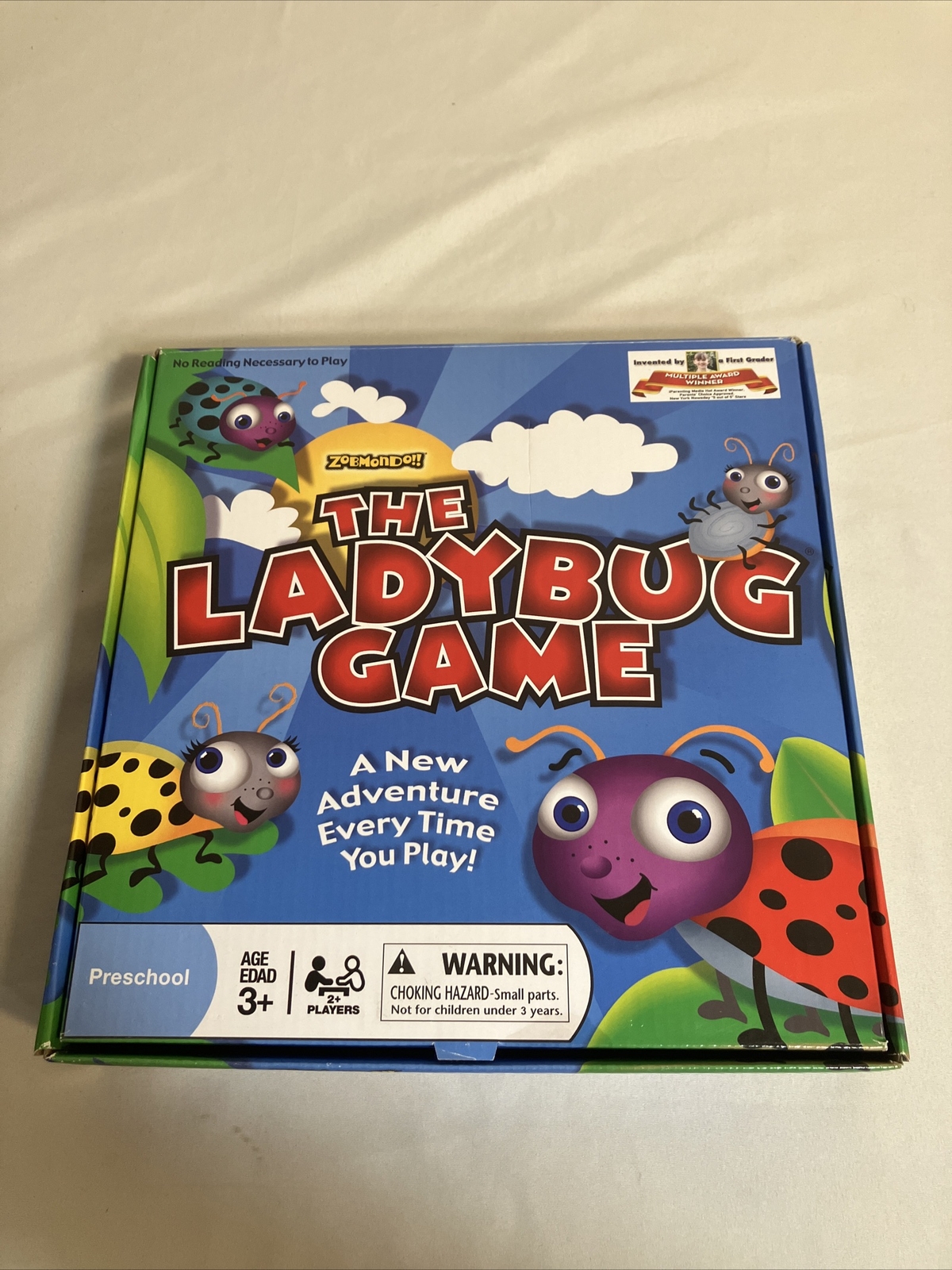 LADYBUG GAME kids board game Zobmondo preschool counting & reading 2004 ...