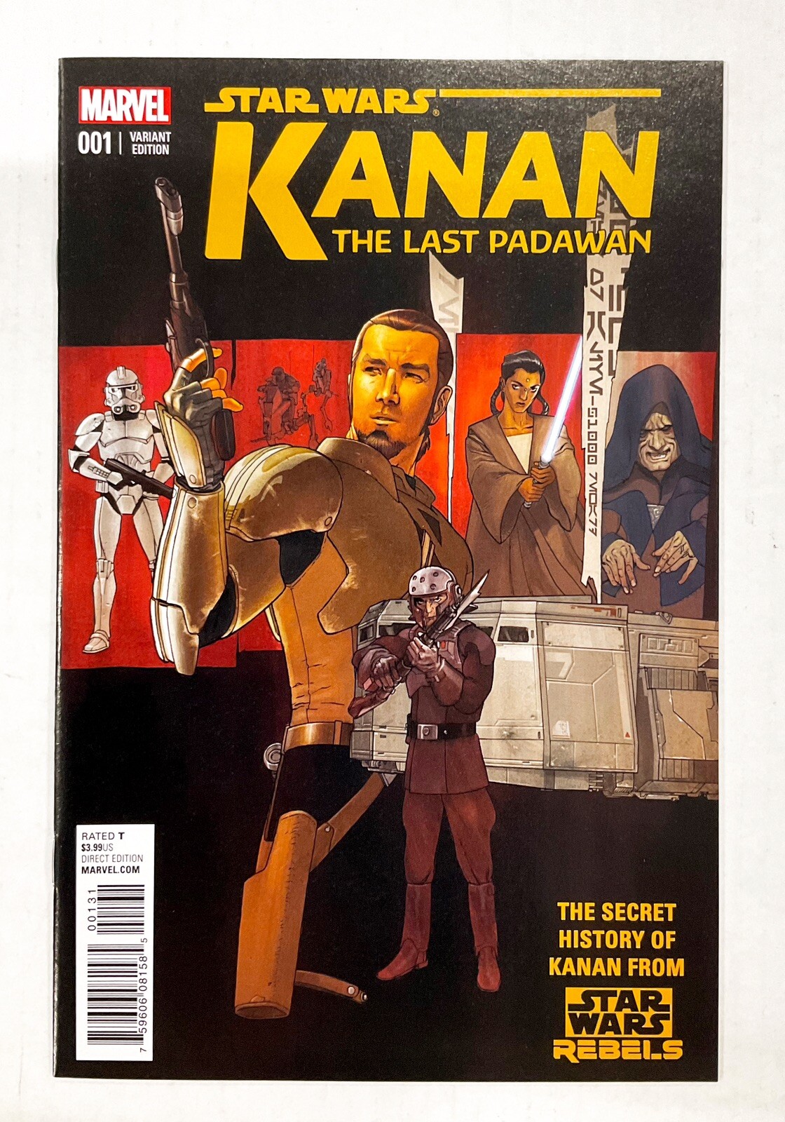 Star Wars: Kanan the Last Padawan #1 Plunkett 1:25 Variant - 1ST Ezra ...