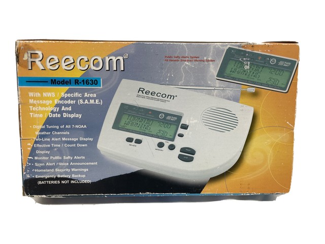 Reecom R-1630 NOAA All Hazards / Weather Alert Radio Preprogrammed for ...