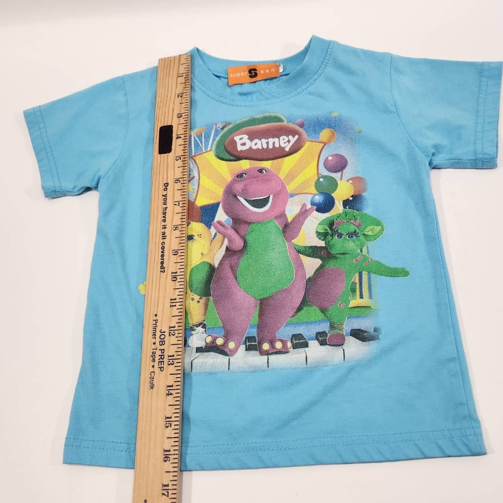 Vintage Barney and Friends Graphic T-Shirt Super & Sen Blue Multicolor ...