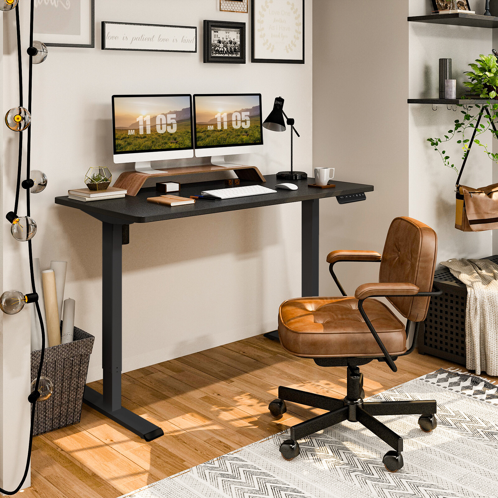 FlexiSpot DIY Adjustable Desk Frame Single Motor Electric Base Standing Desk | eBay