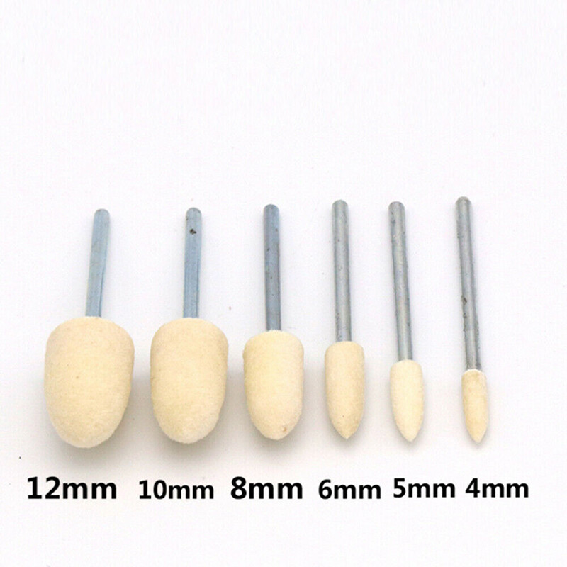 3~12mm Dia Wool Grinding Head for Metal Polishing Drill Bit Rotary ...