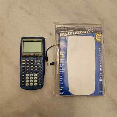 Texas Instruments TI-83 Plus Blue LCD Display Plastic Body Graphing ...