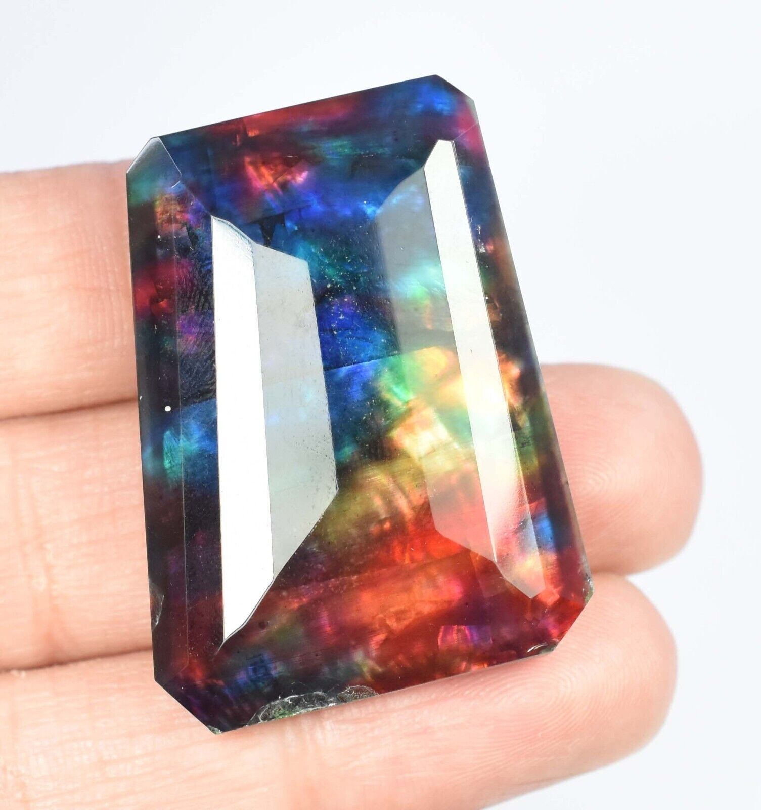 Huge Natural Organic Ammolite Fire Opal Clean Fancy Shape Loose ...