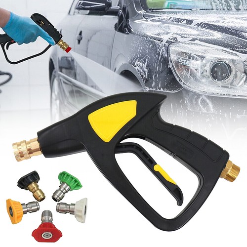 3000PSI High Pressure Washer Spray Gun Jet Lance Trigger Wash Water ...