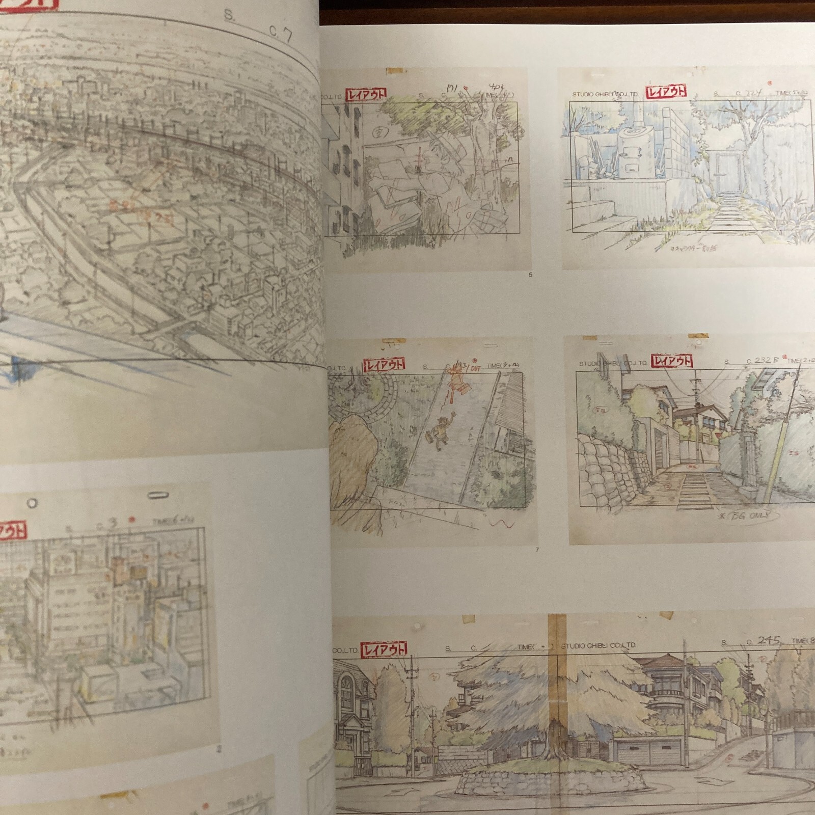 Studio Ghibli Layout Design Exhibition Art Book Hayao Miyazaki ...