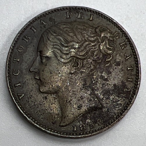 1853 Victoria Farthing | British Copper Coin | Very High Grade | a1204 ...