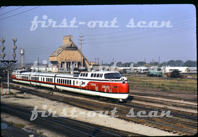 F Original Slide - Amtrak AMT 50 UAC Turbo Train Action on PC Cleveland ...