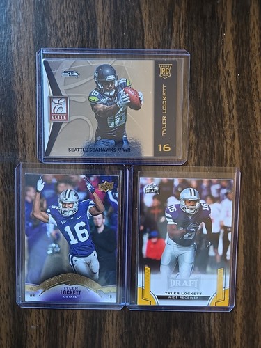Tyler Lockett 2015 Leaf Draft Pick Gold 2015 Upperdeck Rookie 2015 ...