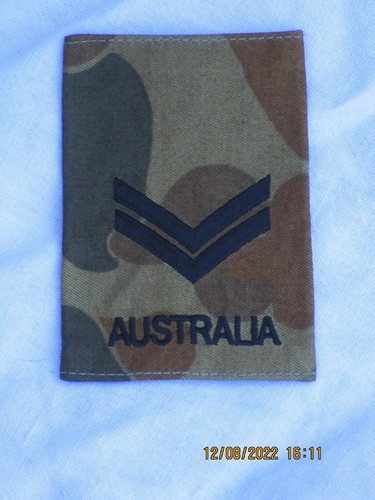 Australie Boucle de Rang Corporal, Auscam, Australie, Pièce Unique,# 8/ ...