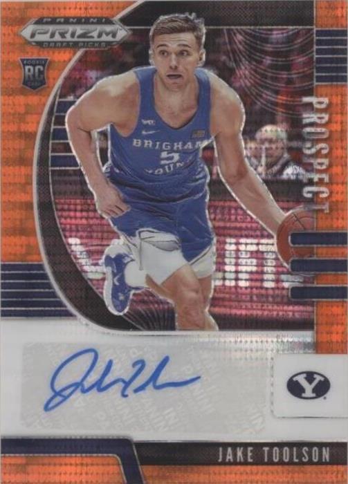 2020-21 Panini Prizm Draft Picks - Prospect Autographs Jake Toolson #PA ...