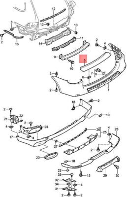 Genuine PORSCHE Cayenne Porsche 9PA1 Trim 95550578710 | eBay