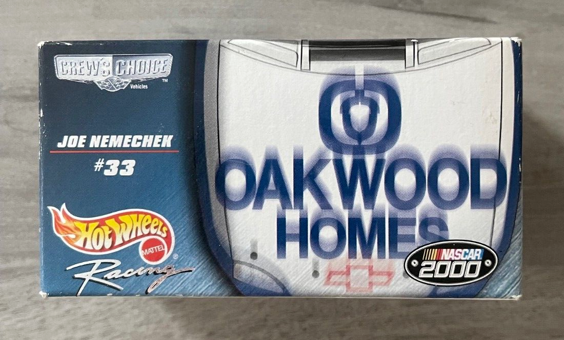 2000 Hot Wheels Crews Choice JOE NEMECHEK #33 Oakwood Homes 1/64 Scale ...