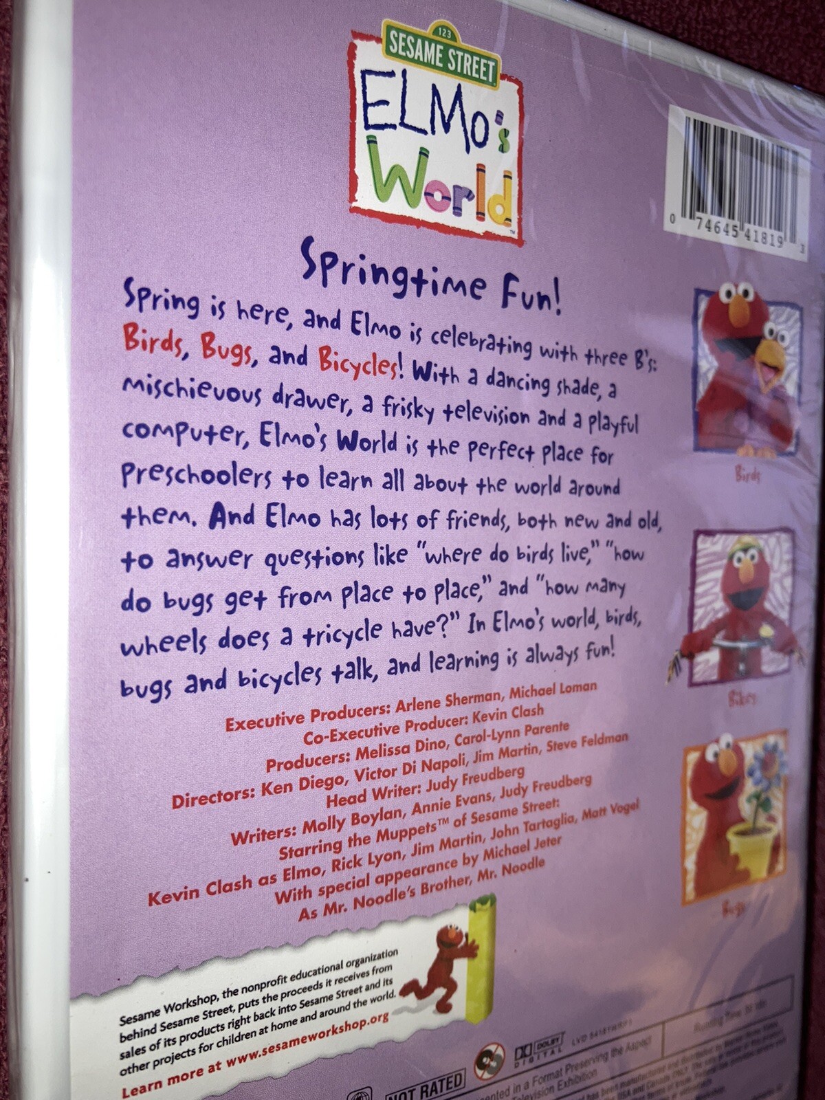 ELMO'S WORLD - SPRINGTIME FUN NEW DVD OOP Muppets Sesame Street Family ...