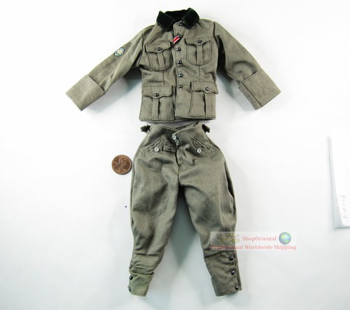 1:6 ACTION FIGURE WW2 GERMAN General Officer Commander UNIFORM Suit WF ...