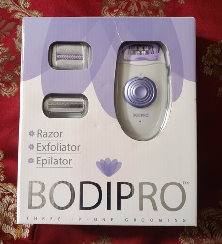 White Purple BODIPRO 3-In-1 Razor Exfoliator Epilator Hair Remover ...