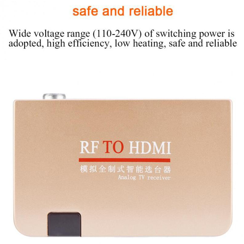 RF to HDMI Digital Convertor TV BOX Analog TV Receiver Adapter +Remote ...