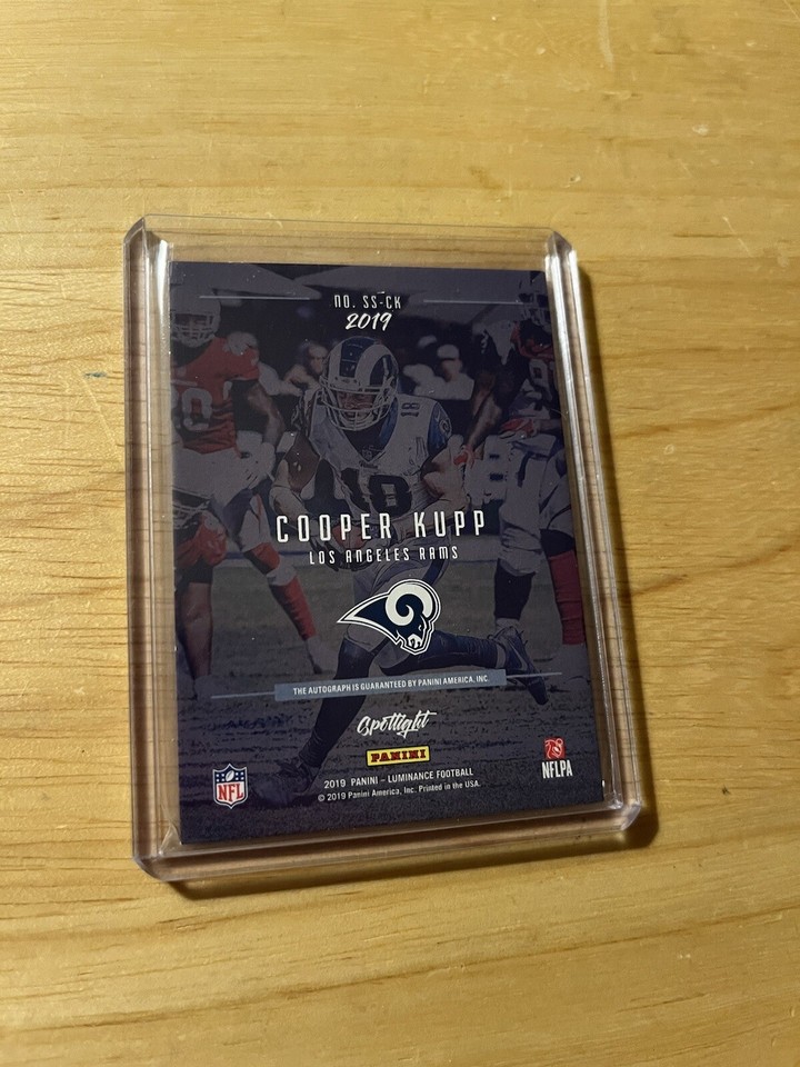 2019 Cooper Kupp Panini Luminance Spotlight Signatures Auto /25 #SS-CK ...