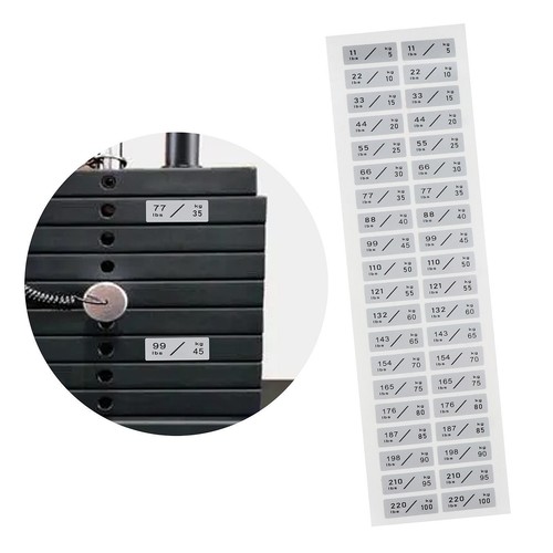 Weight Stack Labels Weight Tags for Strength Training Sporting Goods ...