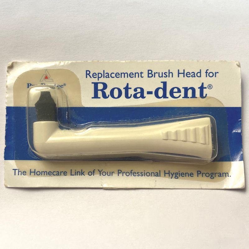 Rotadent Electric Toothbrush Classic Flat Point Tip Brush Replacement ...