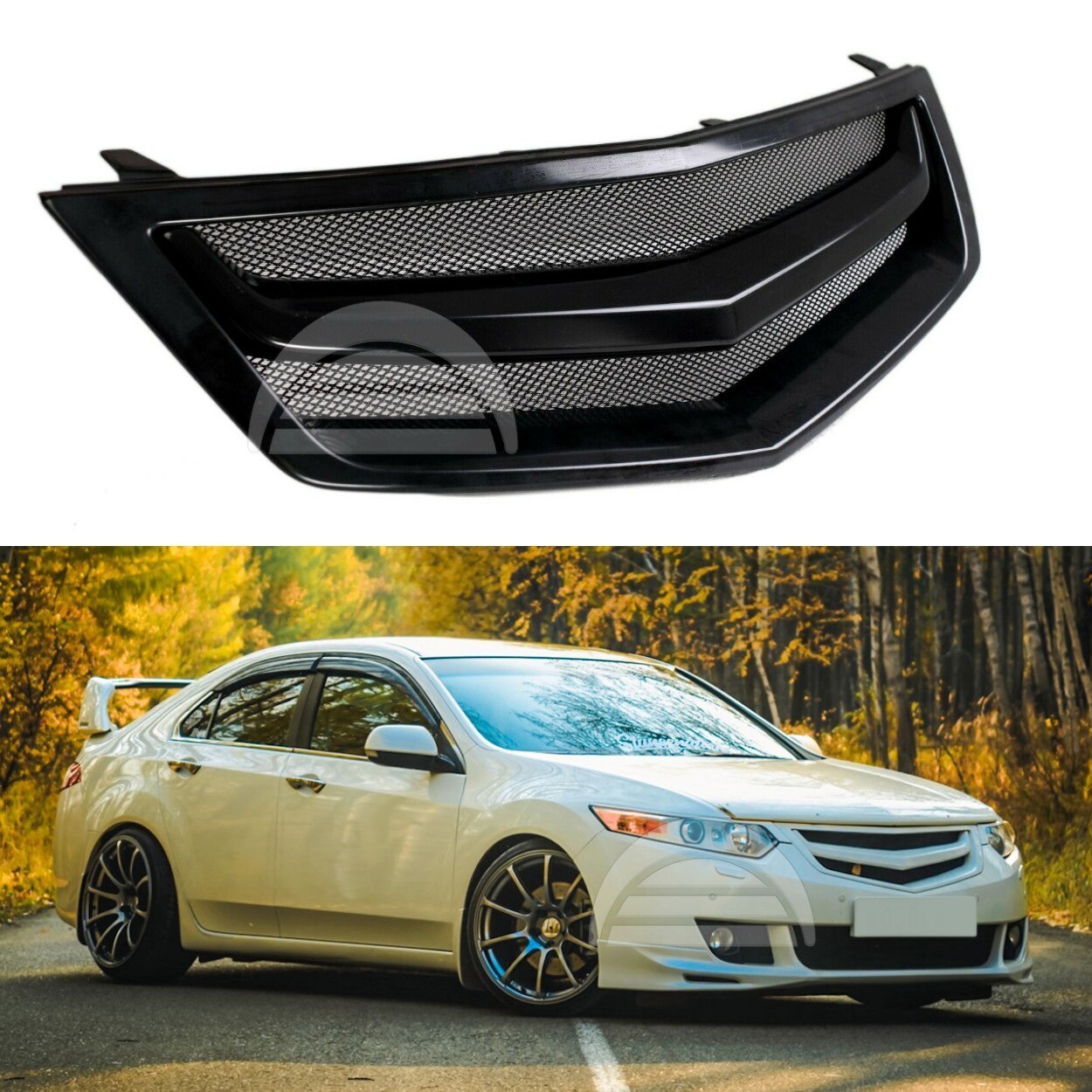 Modulo front grill for Honda Accord 8 Acura TSX 2008-2011 CU2 Mesh JDM ...