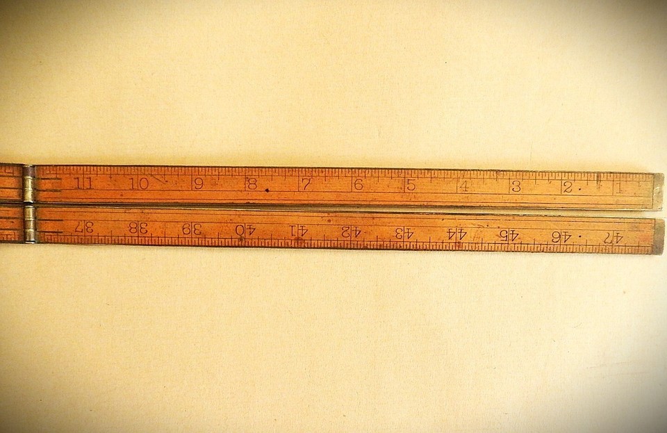 Vintage Stanley Rule No. 94 Four-Foot Four-Fold Folding Rule | eBay